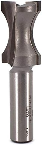Whiteside Router Bits 1470 Oval Edge Bit with 7/8-Inch Bead, 5/32-Inch ...