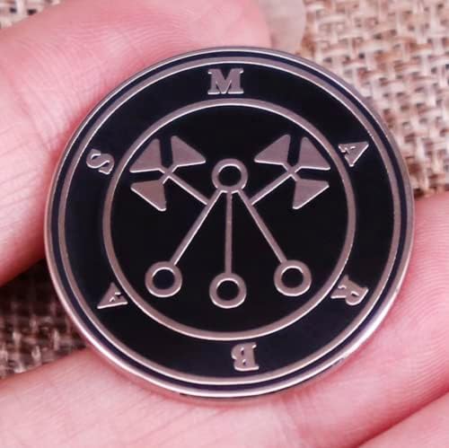 Marbas Sigil Barbas Demon Demonology Ars Goetia Hell Devil 1.2 英寸珐琅别针徽章 ...