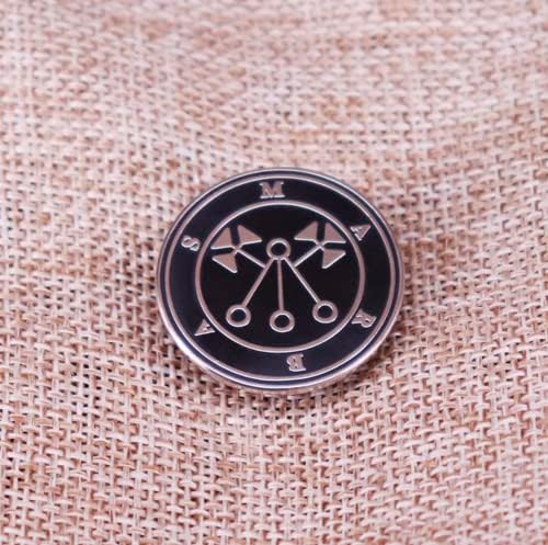 Marbas Sigil Barbas Demon Demonology Ars Goetia Hell Devil 1.2 英寸珐琅别针徽章 ...