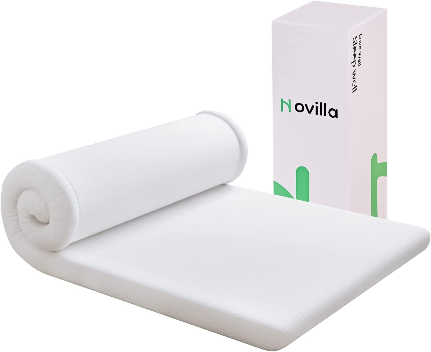 Novilla 床垫 单人床褥 高回弹 床褥 【厚度5厘米以上 *工艺坚硬 180N 高*30D聚氨酯】 褥子 无底感 透气 耐用 防滑设计 ...