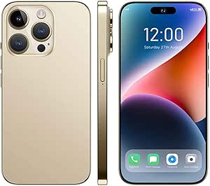 ExAchat A14 Pro MAX 解锁手机,6.8 英寸高清屏幕手机,3+64G 双 SIM 手机,带 128G 存储卡,适用于 ...