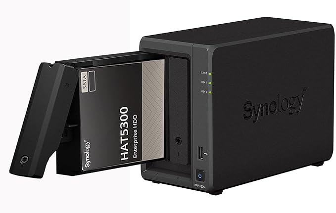 Synology DVA1622 NVR 16TB(2X 8TB)HAT5300 : 亚马逊中国: 电脑/IT