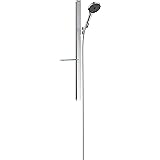 hansgrohe 汉斯格雅 27671000 Rainfinity花洒套装 130 3种喷淋模式，带花洒杆90厘米和肥皂盒，镀铬 ...