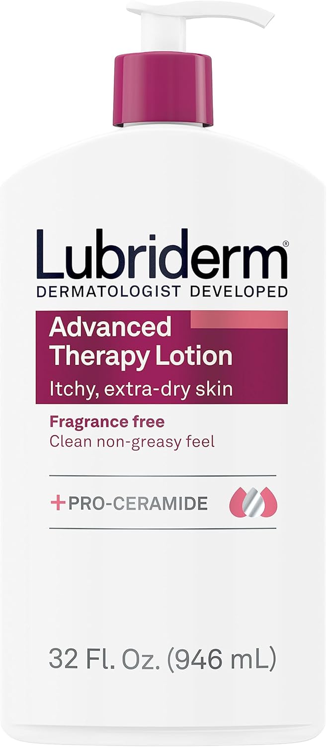 Lubriderm Advanced Therapy 香氛保湿乳液，含维生素E和维生素原B5，提供保湿，不油腻，946ml : 亚马逊中国 ...