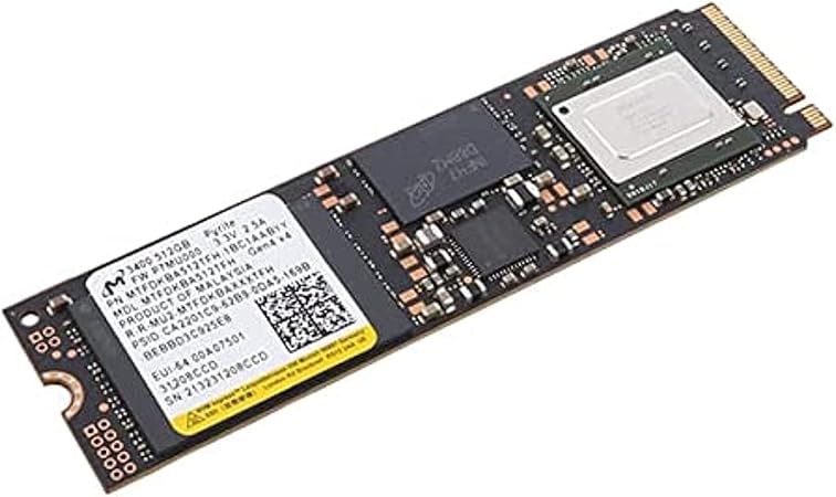 Micron 美光-Micron 3400 512 GB 固态硬盘 - M.2 2280 内置 - PCI Express NVMe (PCI ...