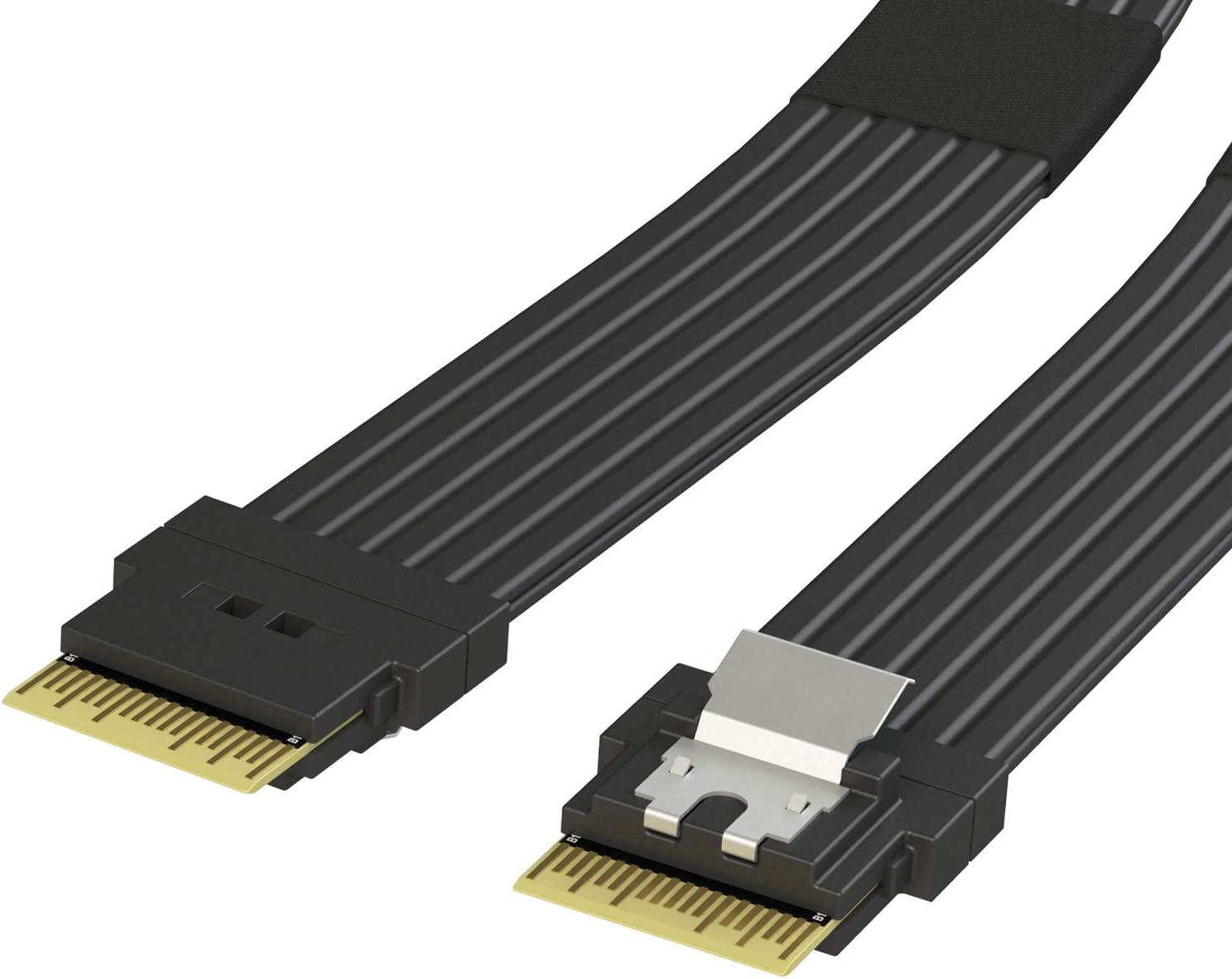 LINKUP-LINKUP Slim SAS SFF-8654 4i 直通 SFF-8654 4i 直通 24Gbps Gbps 高速 SAS4.0 / PCIE4.0 电缆,适用于 ...