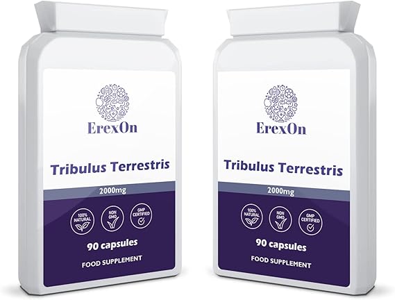 ErexOn Tribulus Terrestris 2000 毫克 - 90 粒男性胶囊 - 有益于男性身体 : 亚马逊中国: 健康和家居用品