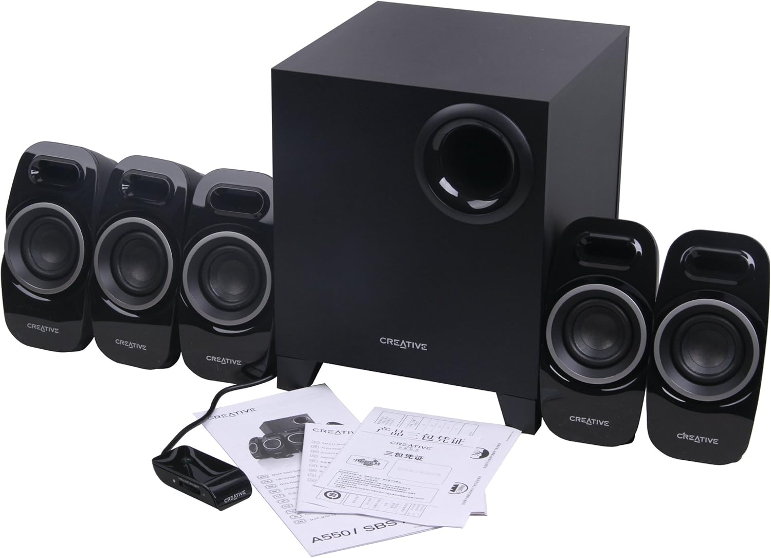 Creative 创新 SBS A550 5.1音箱(黑色) : 亚马逊中国: 电脑\IT