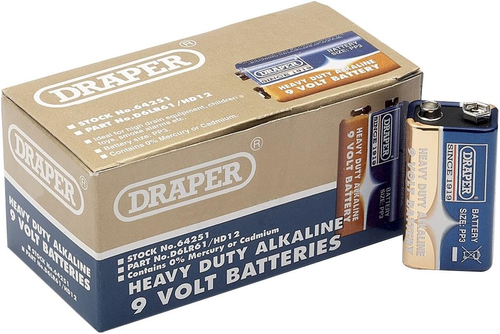 Draper 64248 AA 尺寸重型碱性电池（24 件装） Pack of 12 64251 【Draper】 价格 报价 图片 - 亚马逊中国