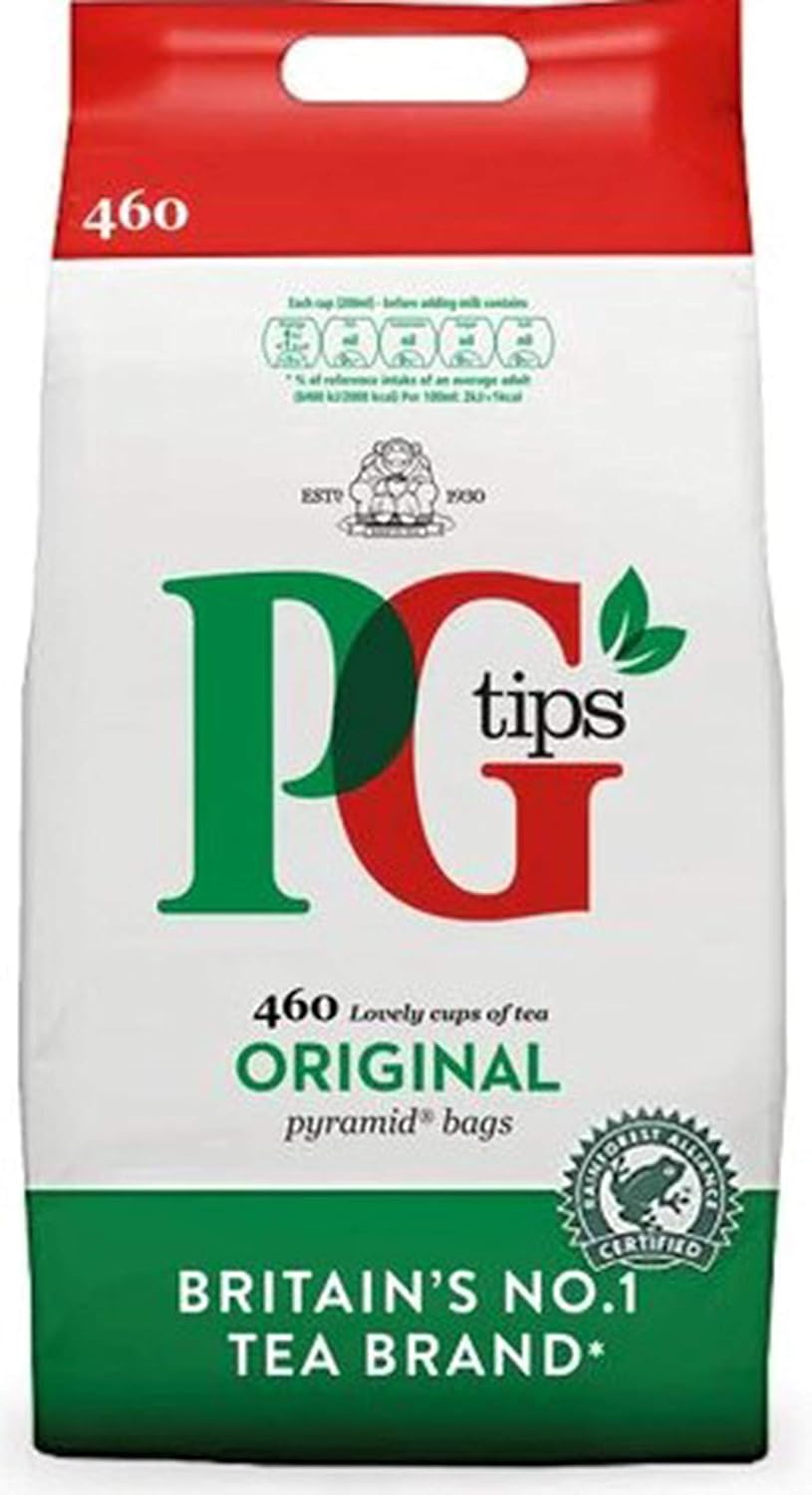 PG Tips Original Pyramid Tea Bags (Pack of 1, Total 460 Tea Bags) : 亚马逊 ...