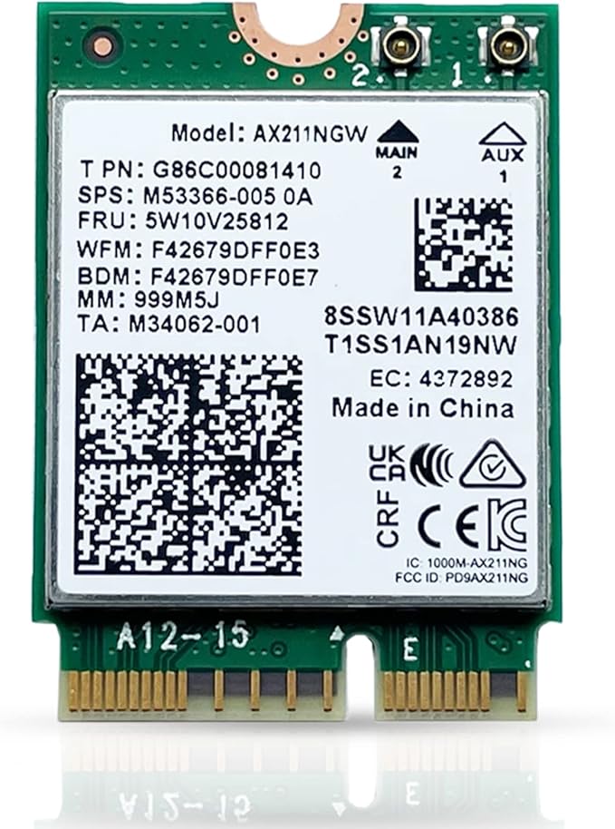 HighZer0 Electronics-AX211 WiFi 6E CNVio2 适配器带三频 2.4 | 5 | 和 6GHz ...