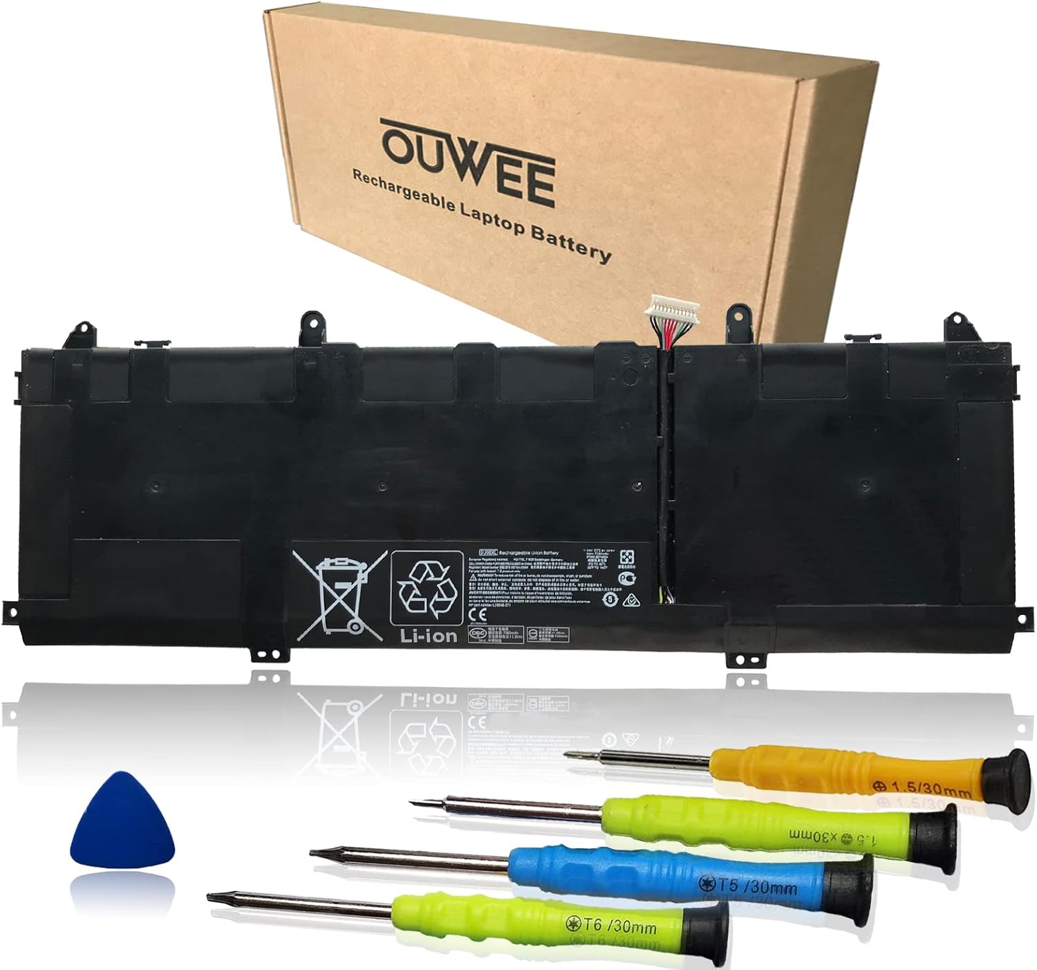 OUWEE ST03XL 笔记本电脑电池兼容 HP EliteBook 820 725 G3 G4 828 G4 系列 HSTNN-UB7D ...