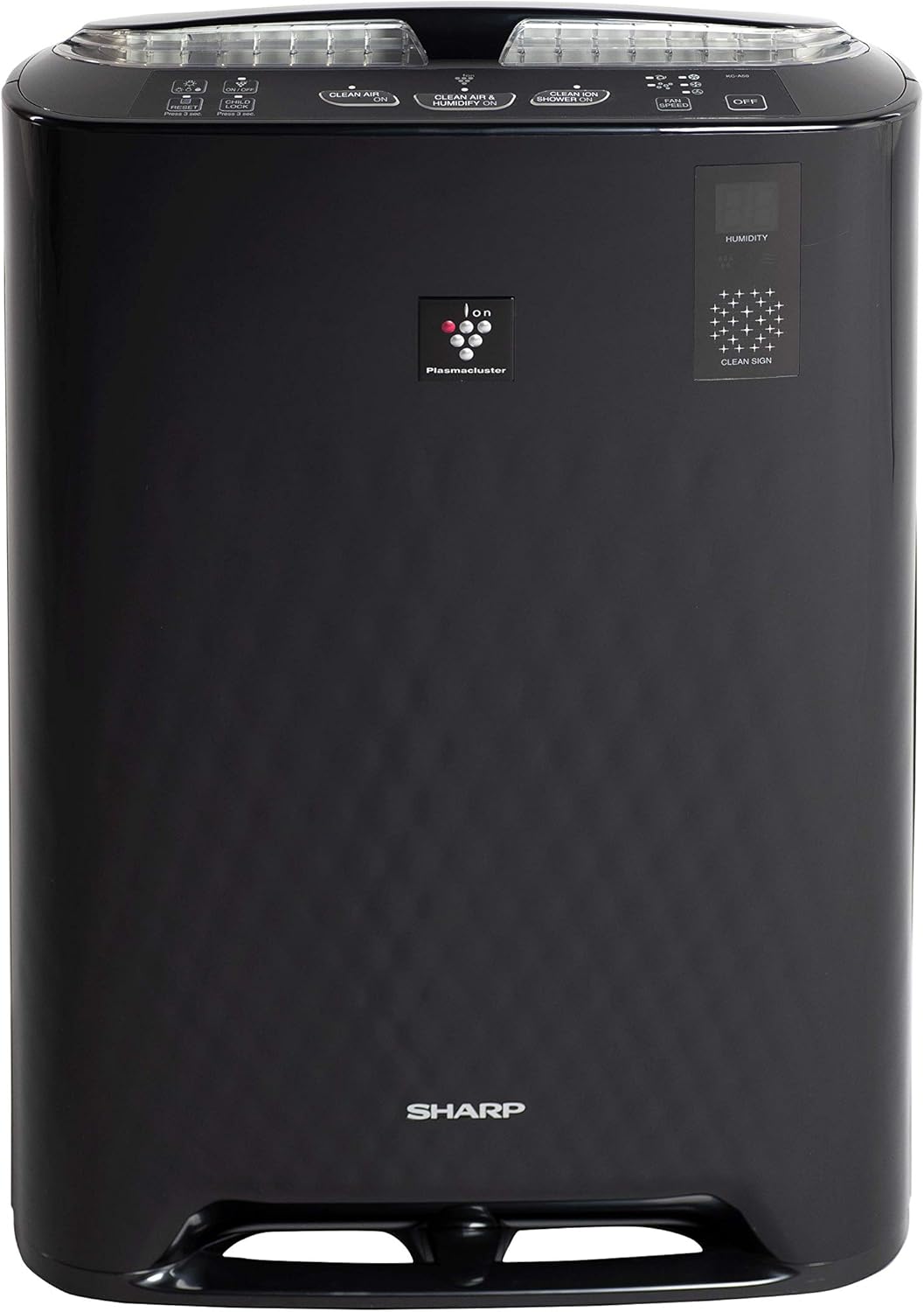 Sharp 夏普 KC-A40-EUB 空气净化器和加湿器,带离子化器,可过滤99.9%的过滤性能,灰尘,花粉,异味,霉菌,静音运行,黑色 : 亚马逊中国: 大家电