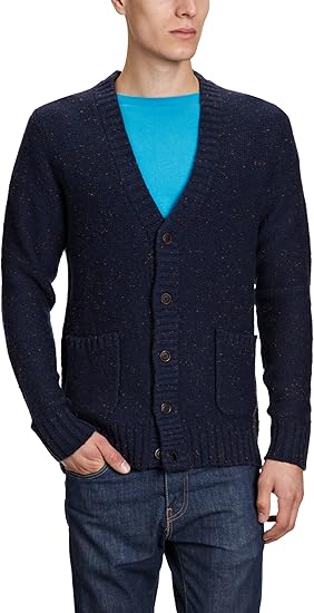 JACK & JONES PREMIUM 男士针织夹克 12059195 波士顿开衫 蓝色 50 (M) 【JACK & JONES ...