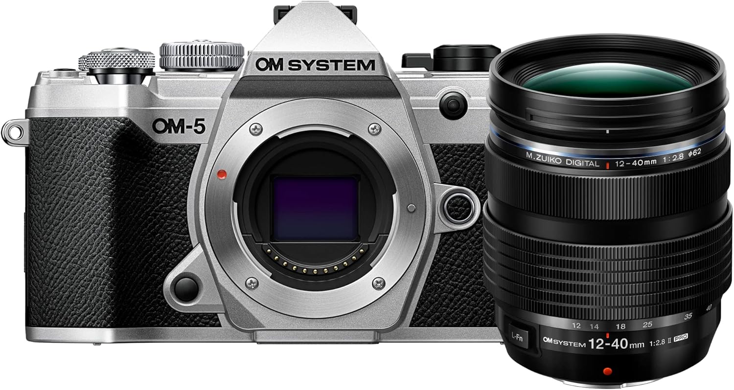 OM System-OM SYSTEM OM-5 Micro Four Thirds 系统相机,包括 M.*ko Digital ED 12-40 毫米 PRO II 镜头,20 MP ...