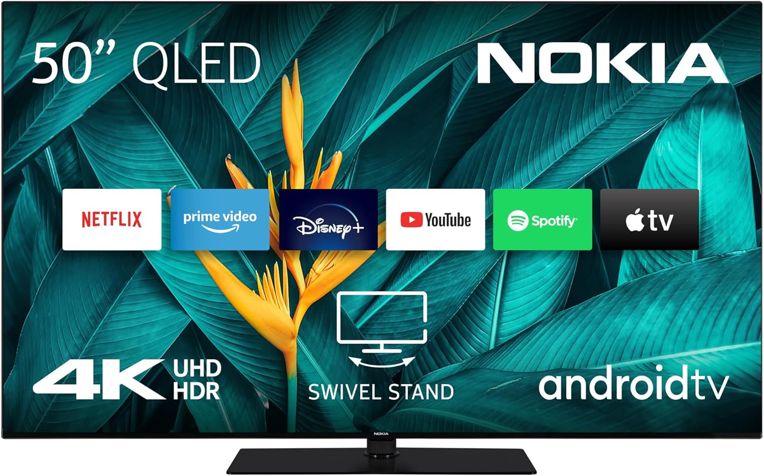 Nokia 诺基亚 24 英寸(60 厘米)高清LED电视智能安卓电视(WLAN,三调谐器 DVB-C/S2/T2,Android 9.0 包括 Google Assistant ...