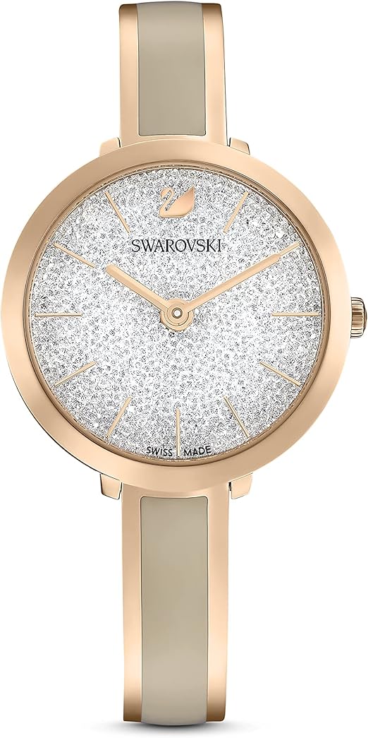 SWAROVSKI 施华洛世奇 手表 Crystalline Delight 5642218 女士 玫瑰金, 灰色 : 亚马逊中国: 珠宝首饰