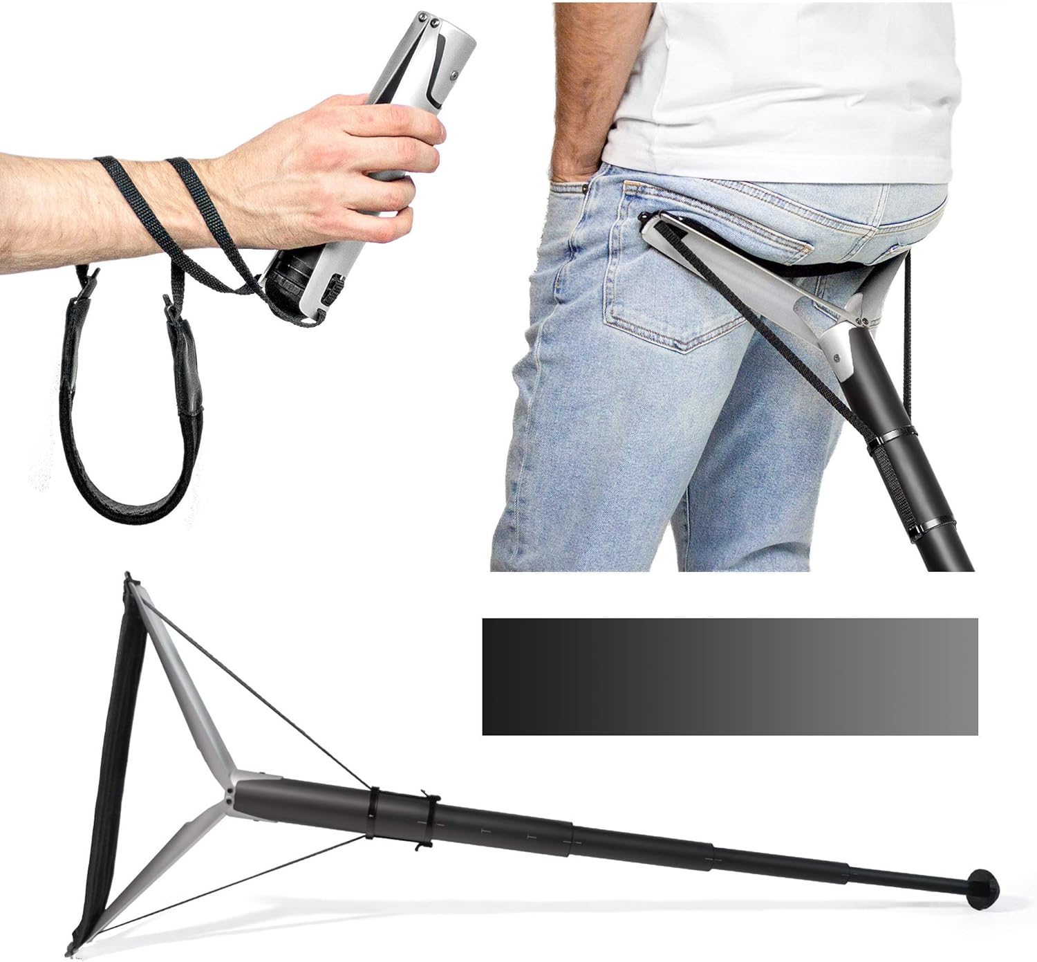 Sitpack Zen X-I | 紧凑、轻便、便携式椅子 | 高级折叠凳适用于背包、徒步、音乐会和观众 | 可调节旅行座椅,重量限制为 ...