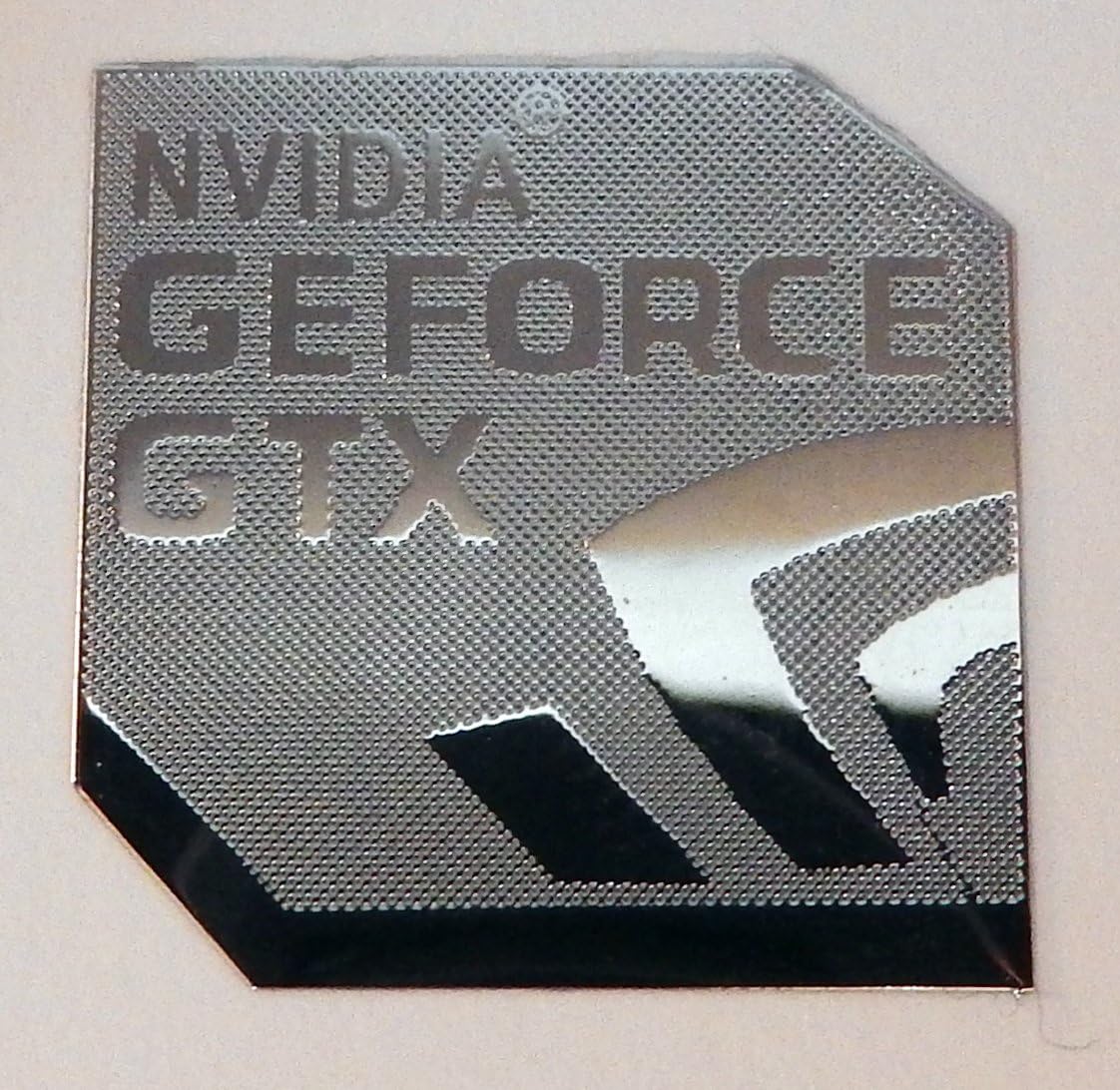 NVIDIA GEFORCE GTX 抛光金属贴纸 18mm x 18mm [840] : 亚马逊中国: 电脑/IT