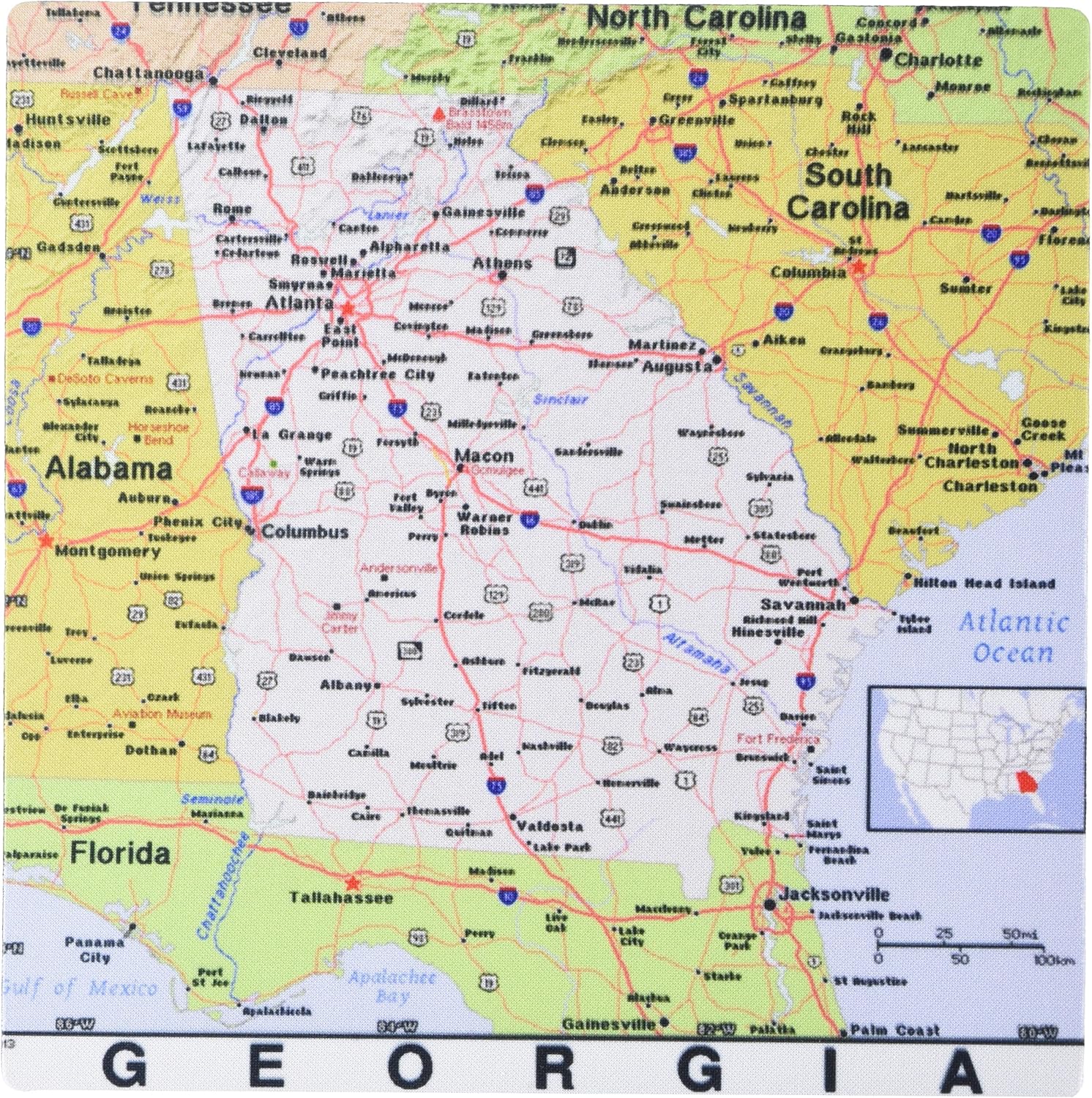 Map Of Georgia I 95 Florida I-75 Interstate 75 Road Maps, Traffic, News ...