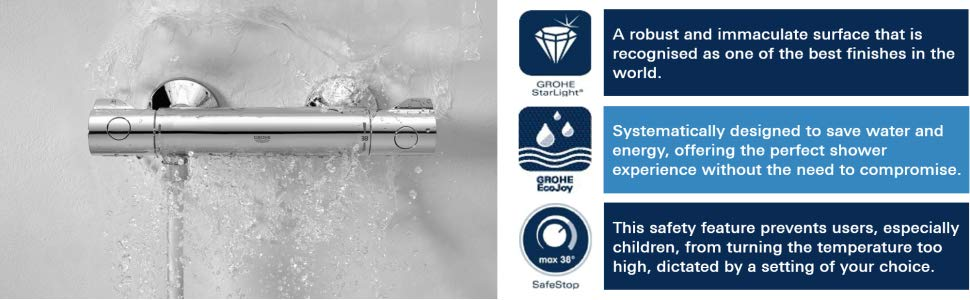 GROHE 高仪 34565001 | Grohtherm 800 恒温淋浴套件 【Grohe 高仪】 价格 报价 图片 - 亚马逊中国