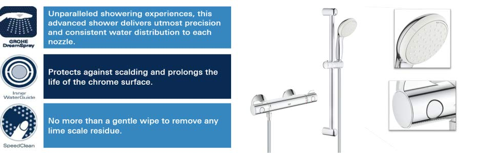 GROHE 高仪 34565001 | Grohtherm 800 恒温淋浴套件 【Grohe 高仪】 价格 报价 图片 - 亚马逊中国