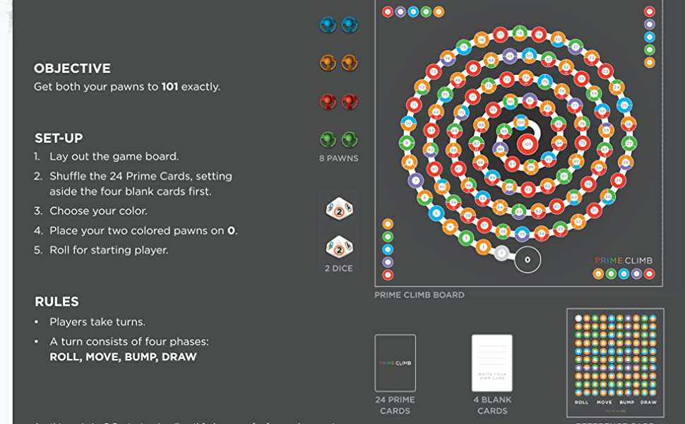 Math for Love 数学跳棋 Prime Climb - 玩具和游戏 - 亚马逊中国